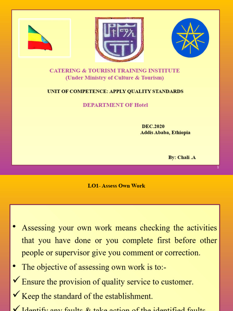 Apply Quality Standards | PDF | Product (Business) | Business