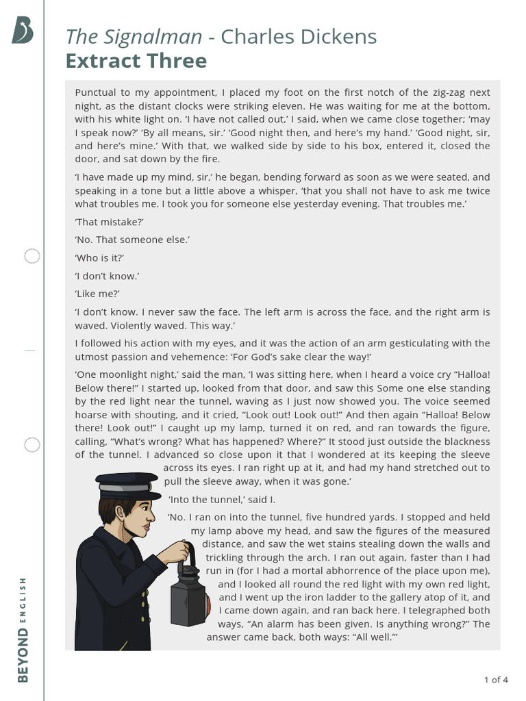 The Signalman Extract Three | PDF | Mystery, Thriller & Crime Fiction