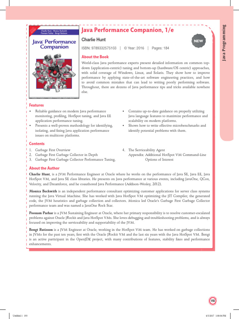 Java Performance Optimization Guide | PDF | Programming | Computer Program