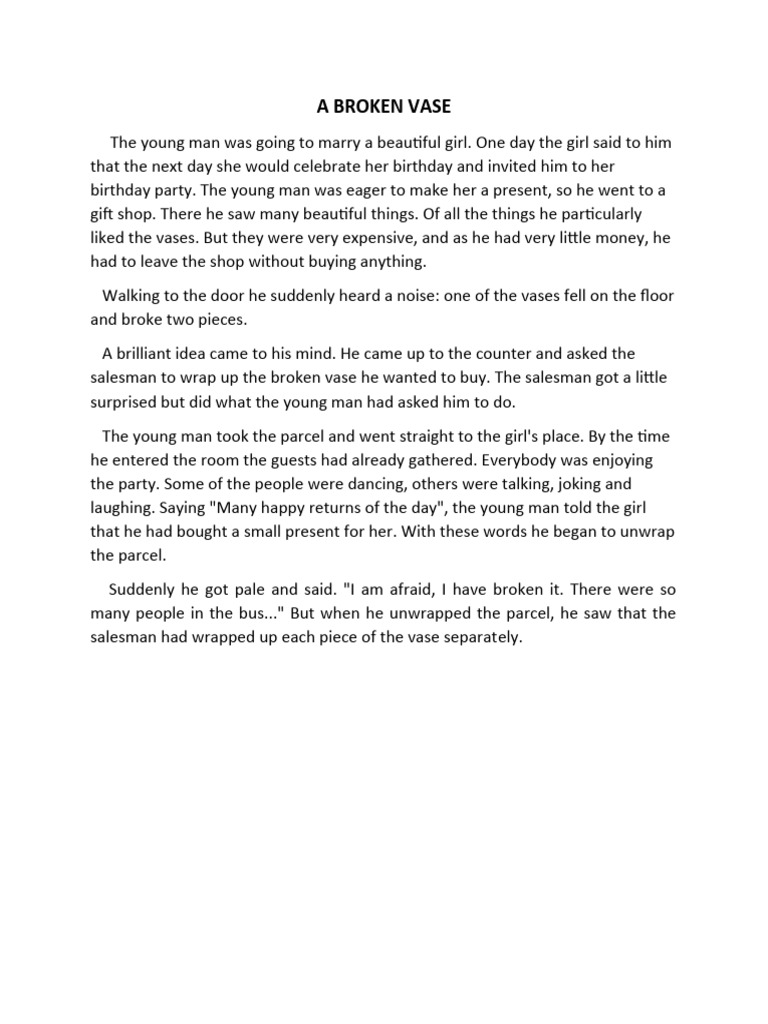 A Broken Vase | PDF | Mystery, Thriller & Crime Fiction