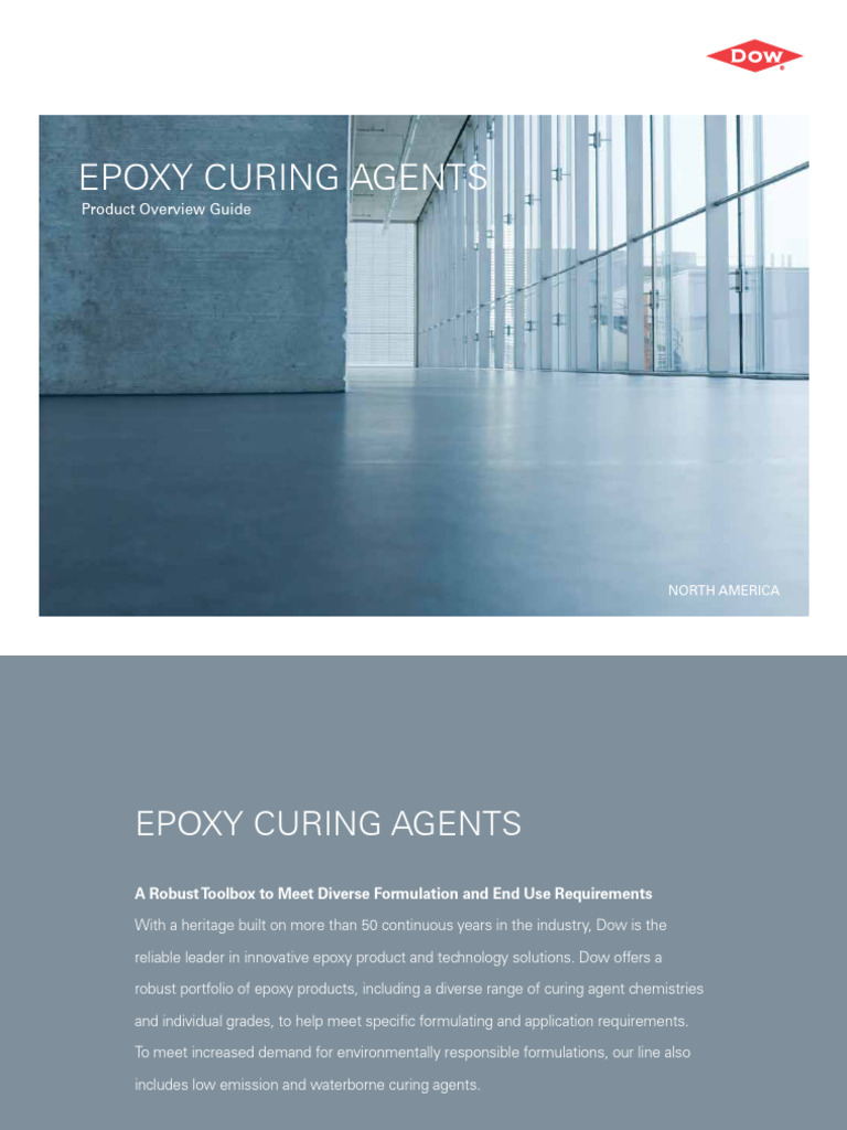 Dow - Epoxy-Curing-Agents-Product-Overview NA | PDF | Epoxy | Adhesive