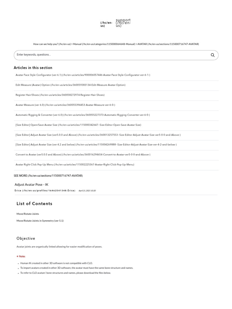Adjust Avatar Pose - IK - How Can We Help You | PDF | System Software | Software