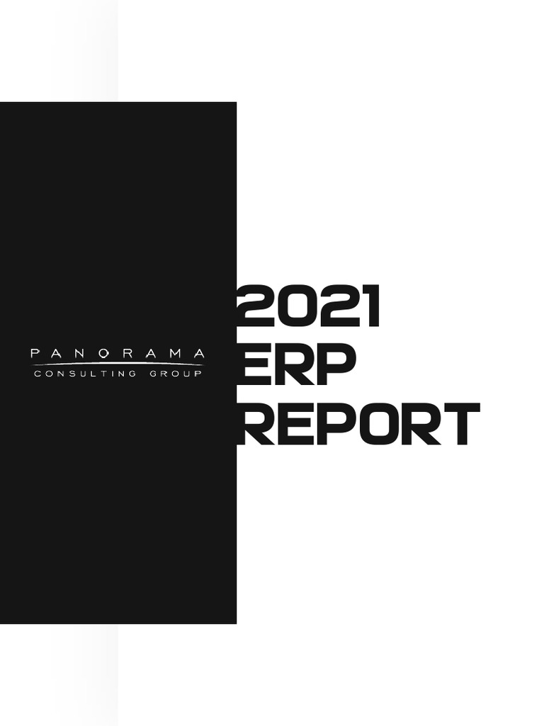 2021 ERP Report Panorama Consulting Group | PDF | Enterprise Resource Planning | Cloud Computing