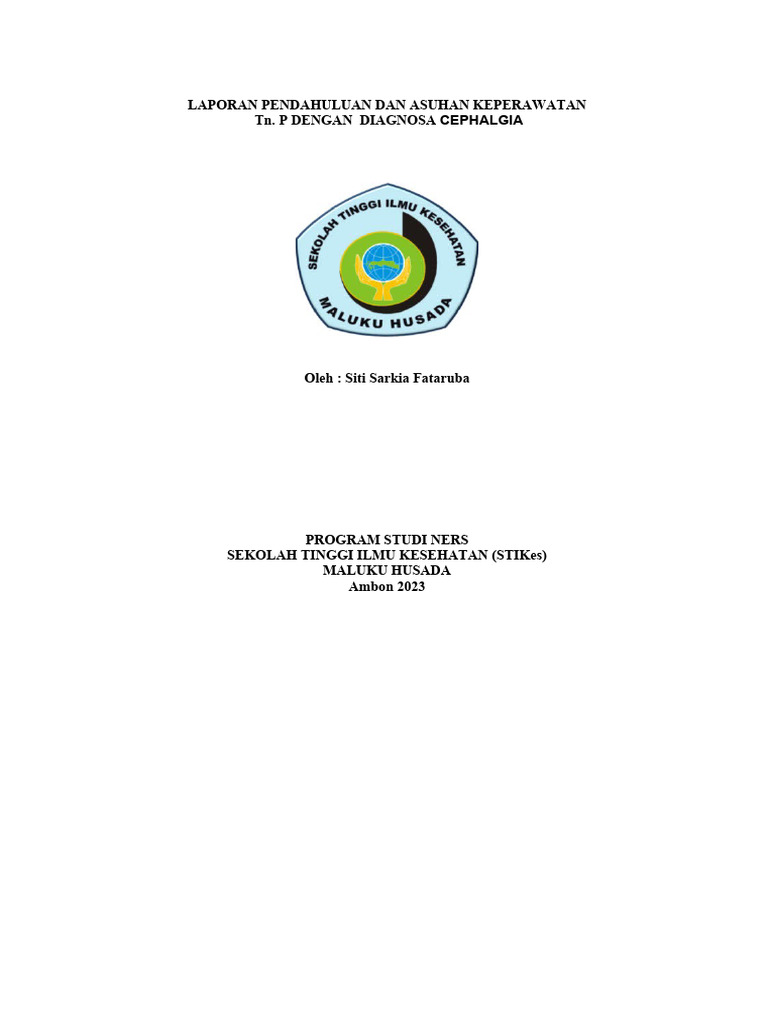 Laporan Asuhan Keperawatan Cephalgia | PDF