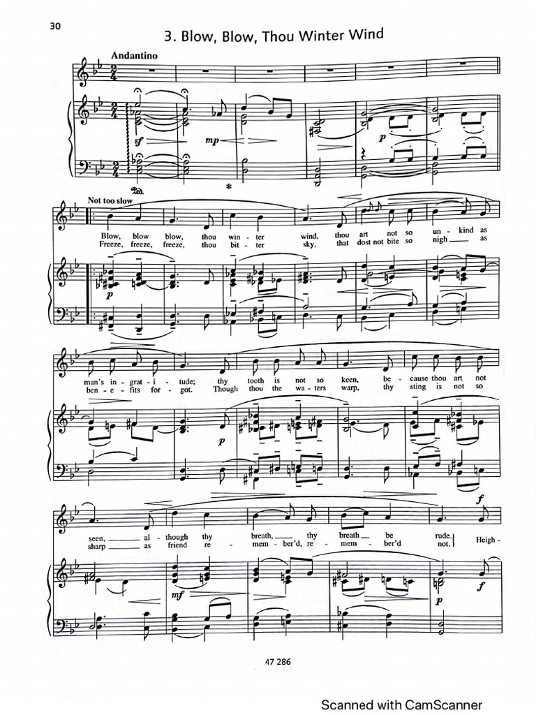 Blow, Blow, Thou Winterwind | PDF