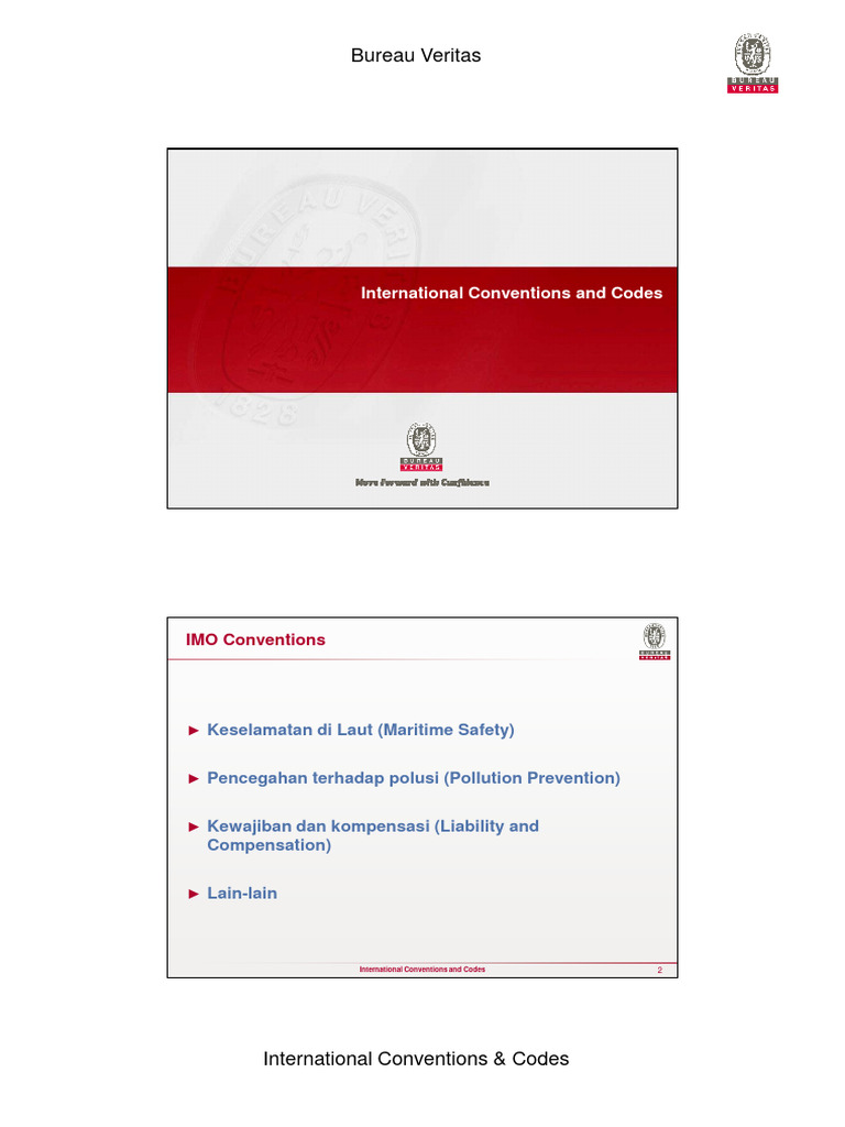 International Conventions and Codes (Indonesia) | PDF