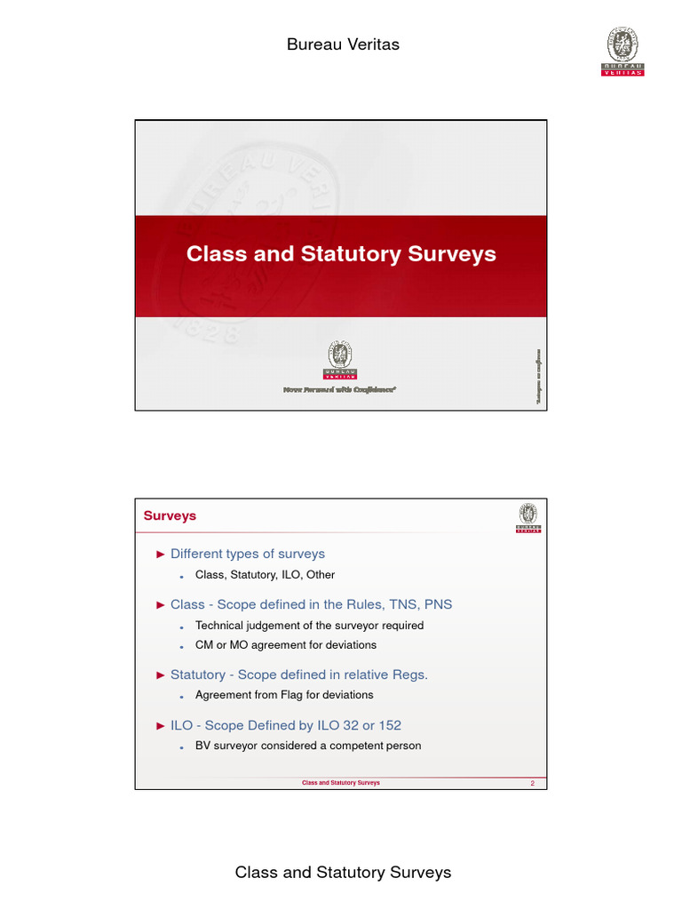 Class and Statutory Surveys | PDF