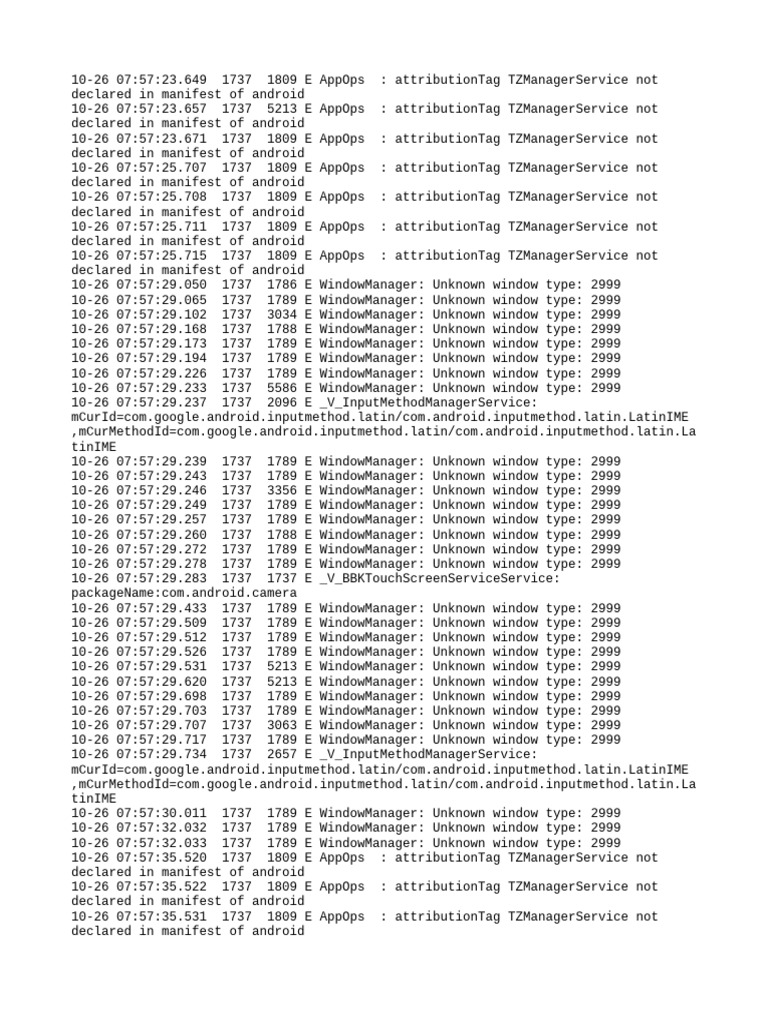 Log | PDF | Cloud Clients | Android (Operating System)