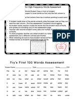 2nd Grade High Frequency Word List (Wonders) | PDF