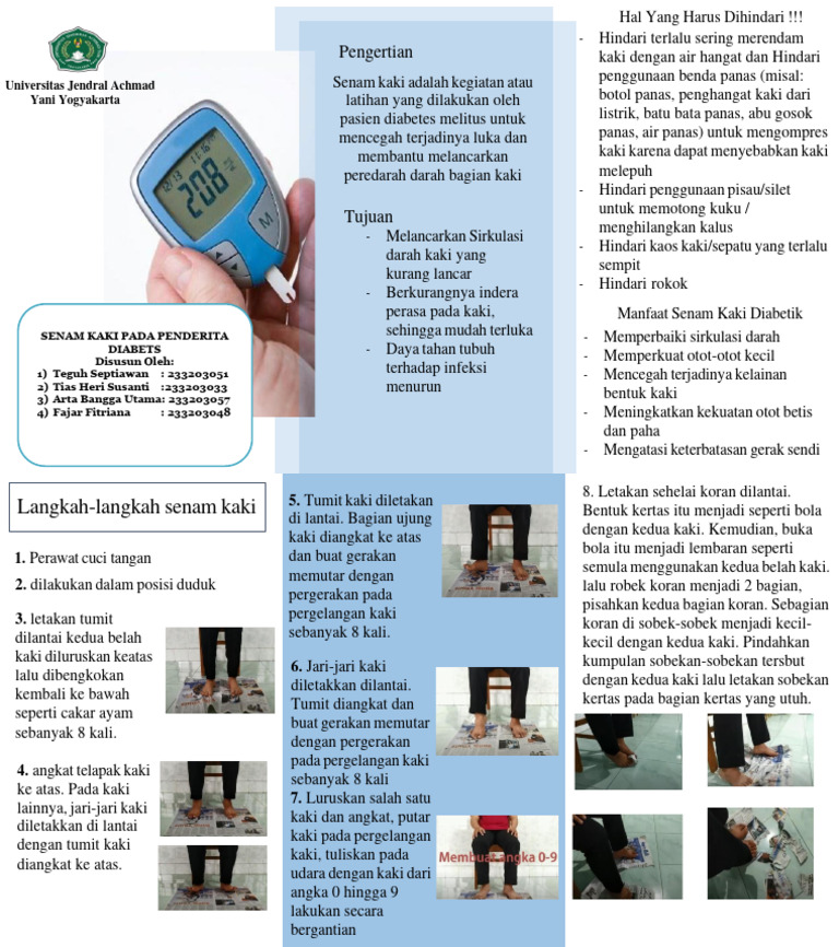 Leaflet Senam Kaki DM | PDF