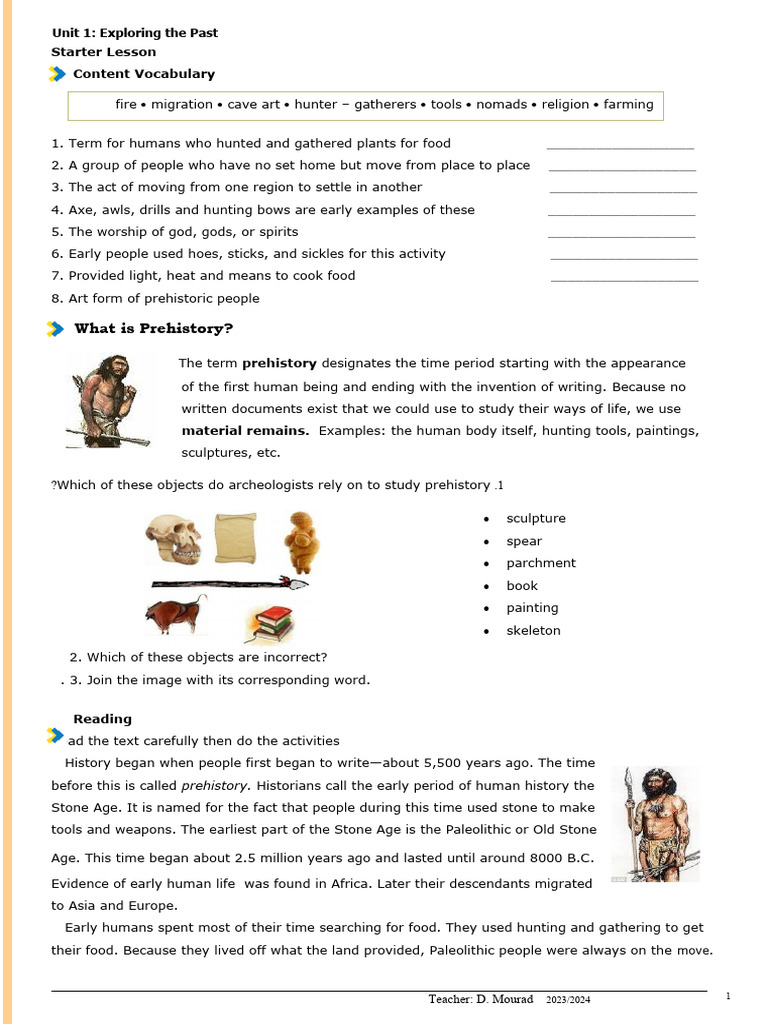 Prehistory | PDF | Paleolithic | Human