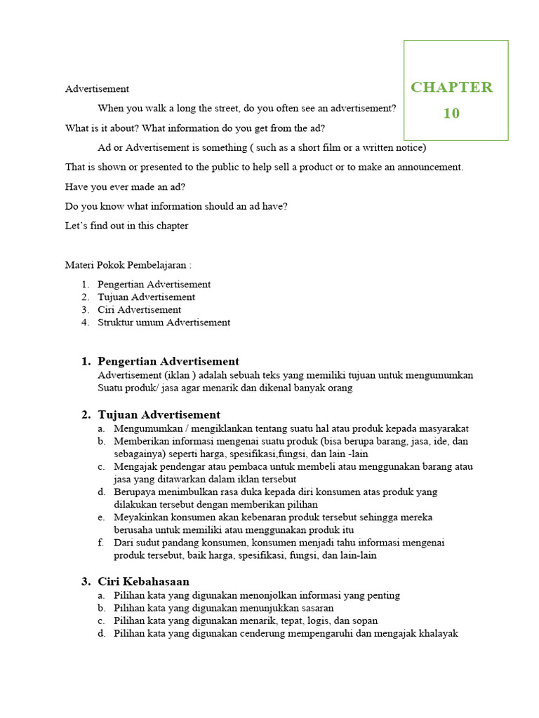 Advertisement Class 9 | PDF | Seni