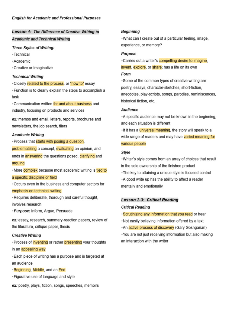 EAPP Reviewer | PDF | Essays | Idea EAPP Reviewer | PDF | Essays | Idea