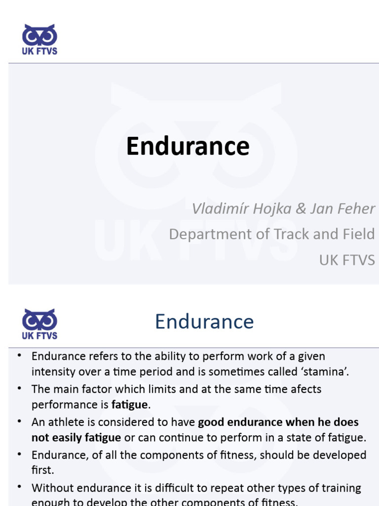 Understanding Endurance in Athletics | PDF | Endurance | Aerobic Exercise