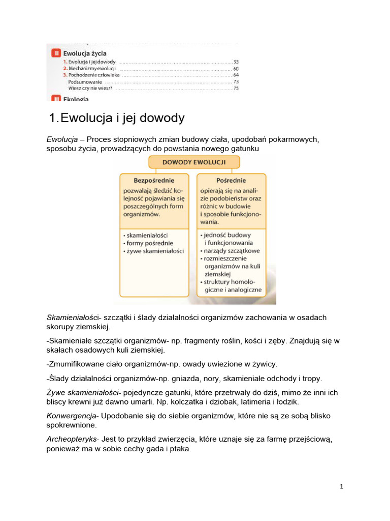 Ewolucja | PDF