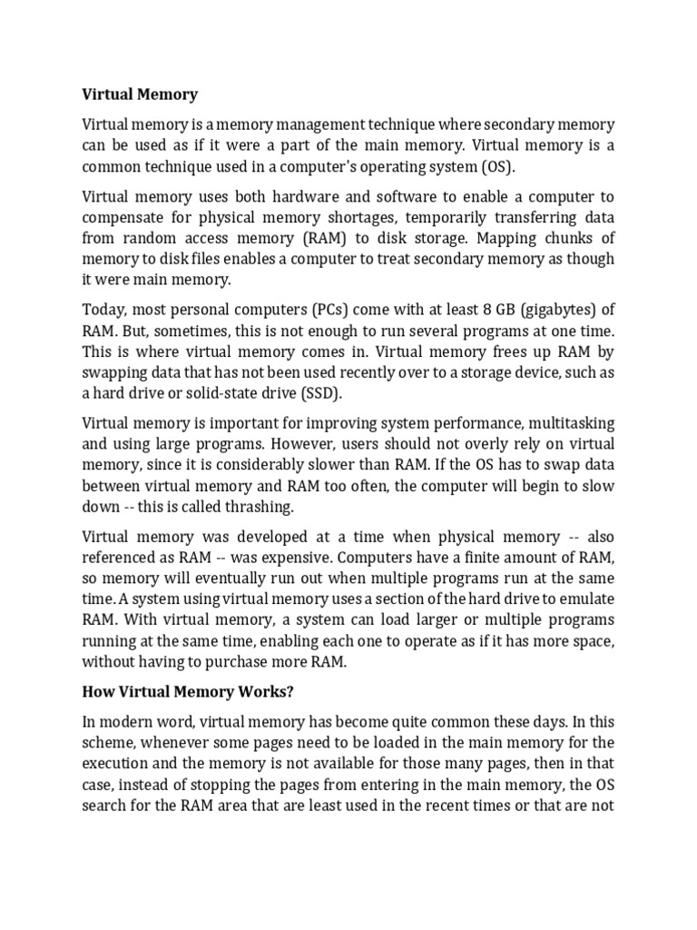 Virtual Memory - Page Replacement | Download Free PDF | Computer Data Storage | Random Access Memory