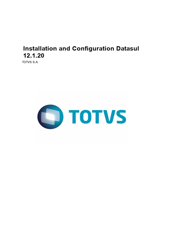 Installation and Configuration Datasul 12.1.20 | PDF | Databases | Installation (Computer Programs)