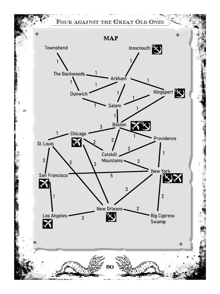 MAP Four Against The Great Old Ones Ebook | PDF