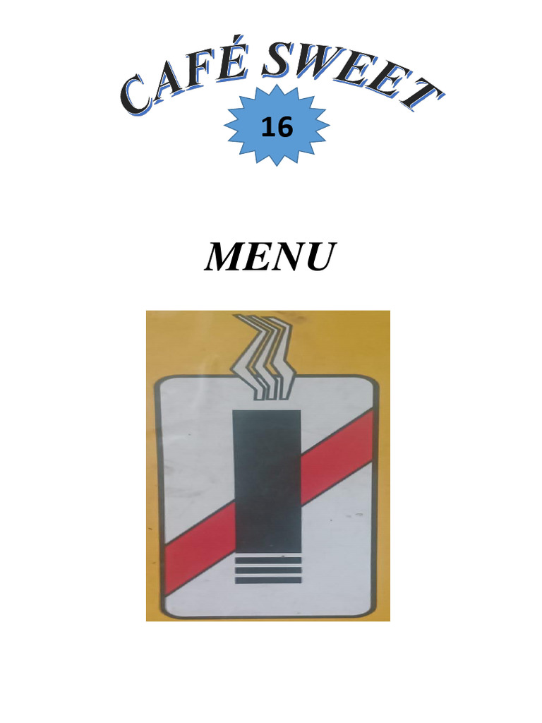 Cafe 16 Menu | PDF | French Fries | Asian Cuisine