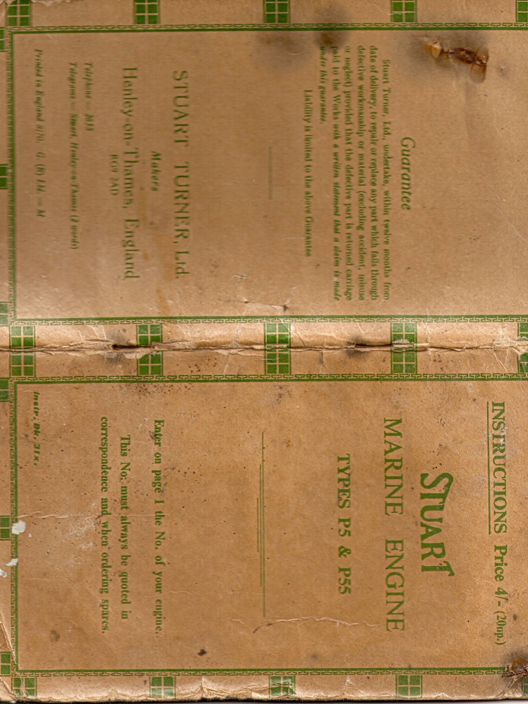 Stuart Turner p55 Engine | PDF