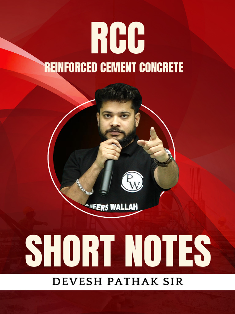 Short RCC Notes by Devesh Sir. | PDF | Beam (Structure) | Concrete
