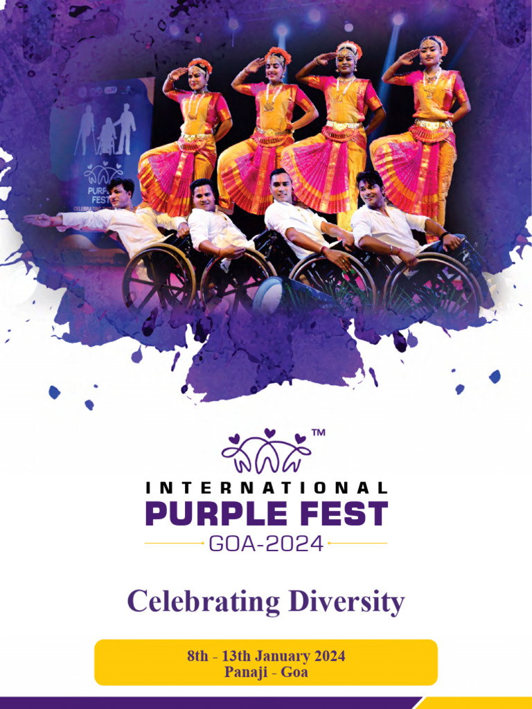 International Purple Fest, Goa - 2024 Brochure | PDF | Disability ...