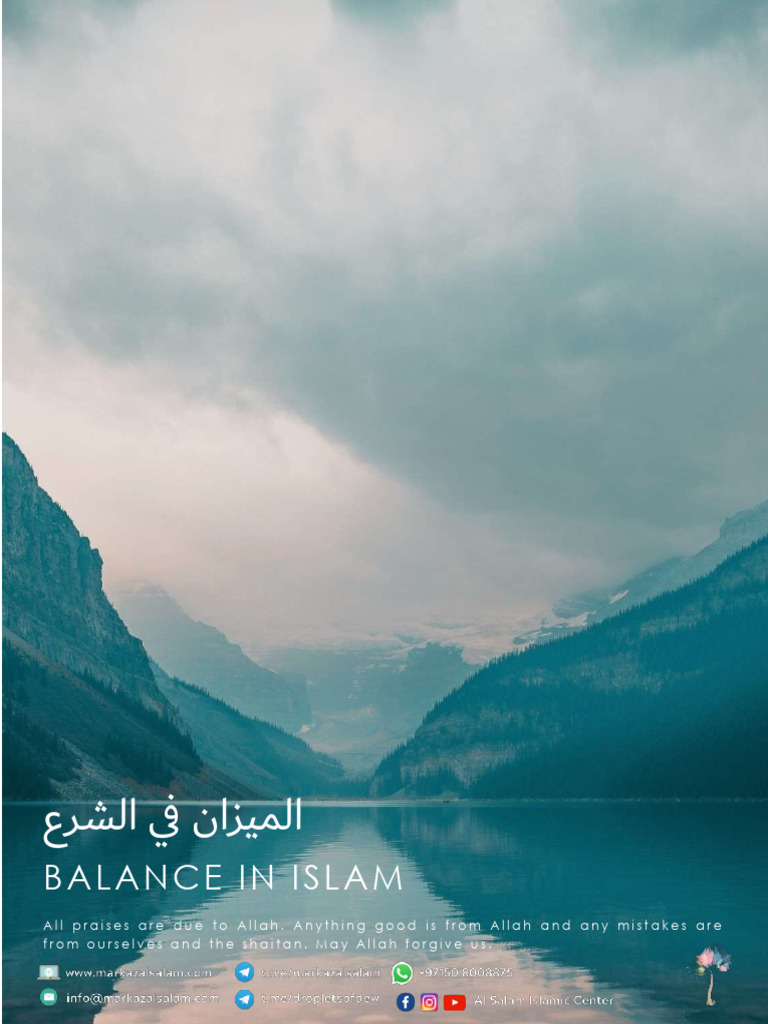 08.10.2023 - Balance in Islam - Class 6 | PDF | Muhammad | Hadith