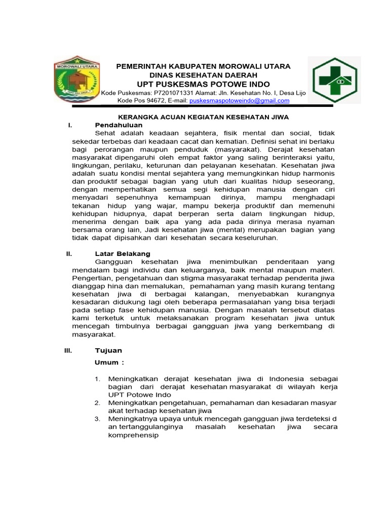 Kak Program Keswa FIX | PDF