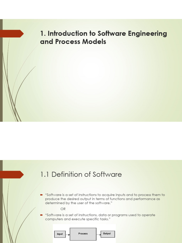 1.SE & Process Models | PDF | Software Testing | Software