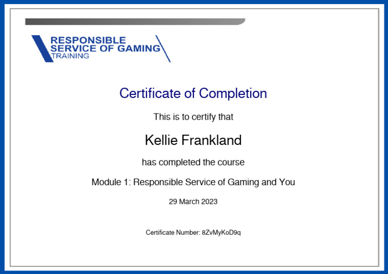 Module1 - Module 1 Certificate of Completion | PDF