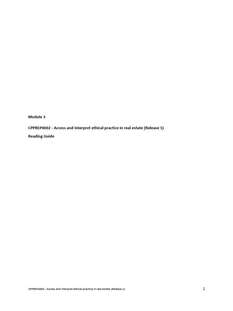 NSW - Module 2 - Reading Guide - 2 | PDF | Negligence | Tort