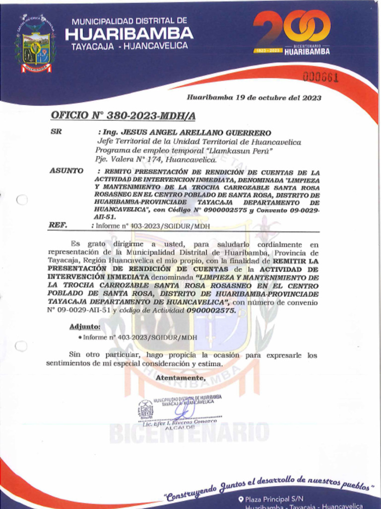 Scaneo Rendicion de Cuentas | PDF