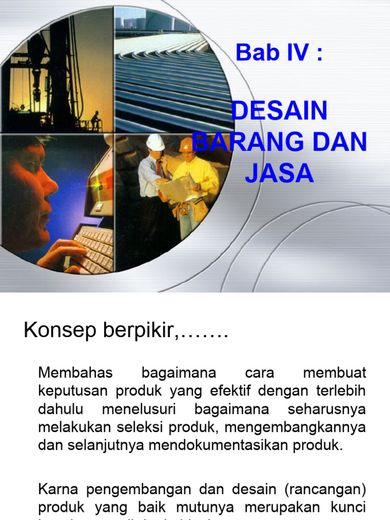 Bab 5 Desain Barang Dan Jasa | PDF | Bisnis | Teknologi & Rekayasa