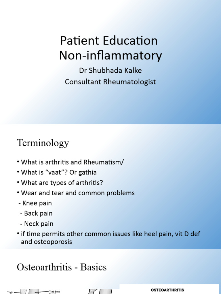 Patient Education English | PDF | Arthritis | Osteoarthritis