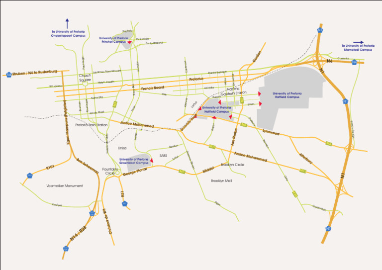 Pretoria University Campus Maps | PDF | South Africa