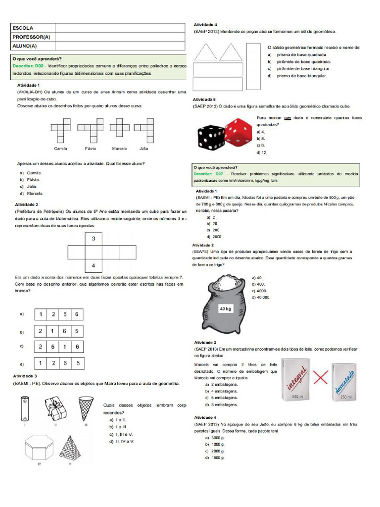 Simulado Prova Paraná | PDF