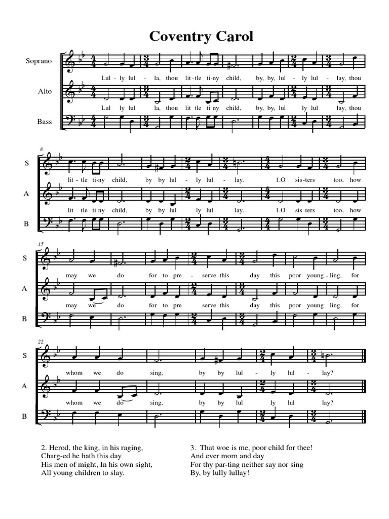 Coventry Carol | PDF