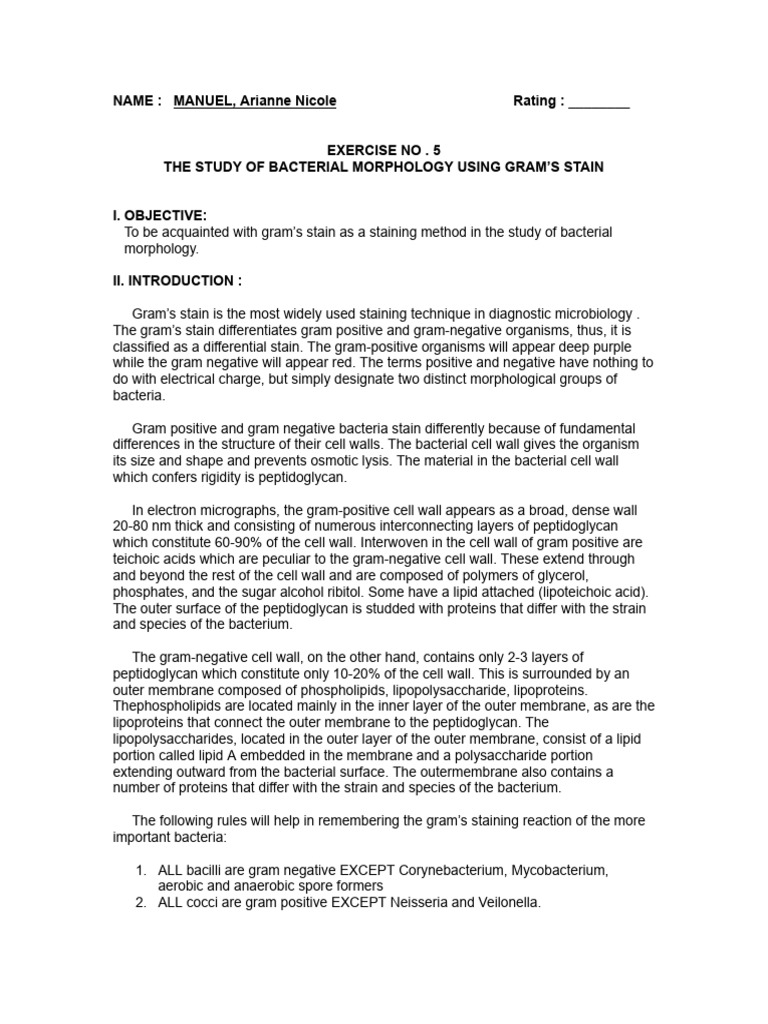 Gram Stain | PDF | Gram Positive Bacteria | Staining