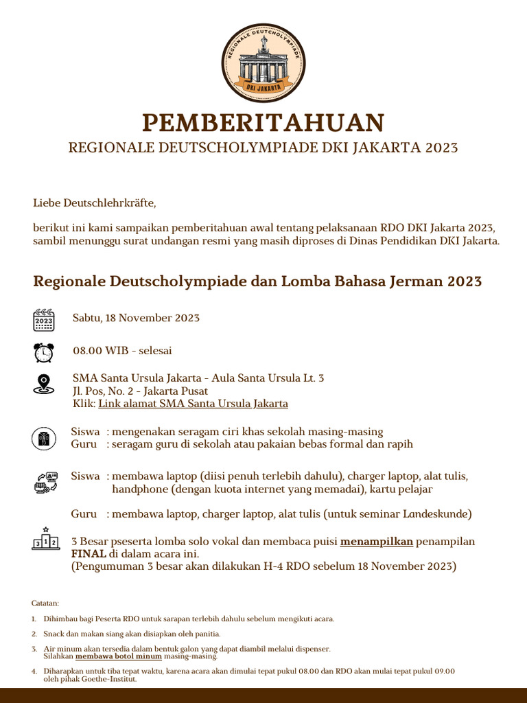 Pemberitahuan RDO | PDF