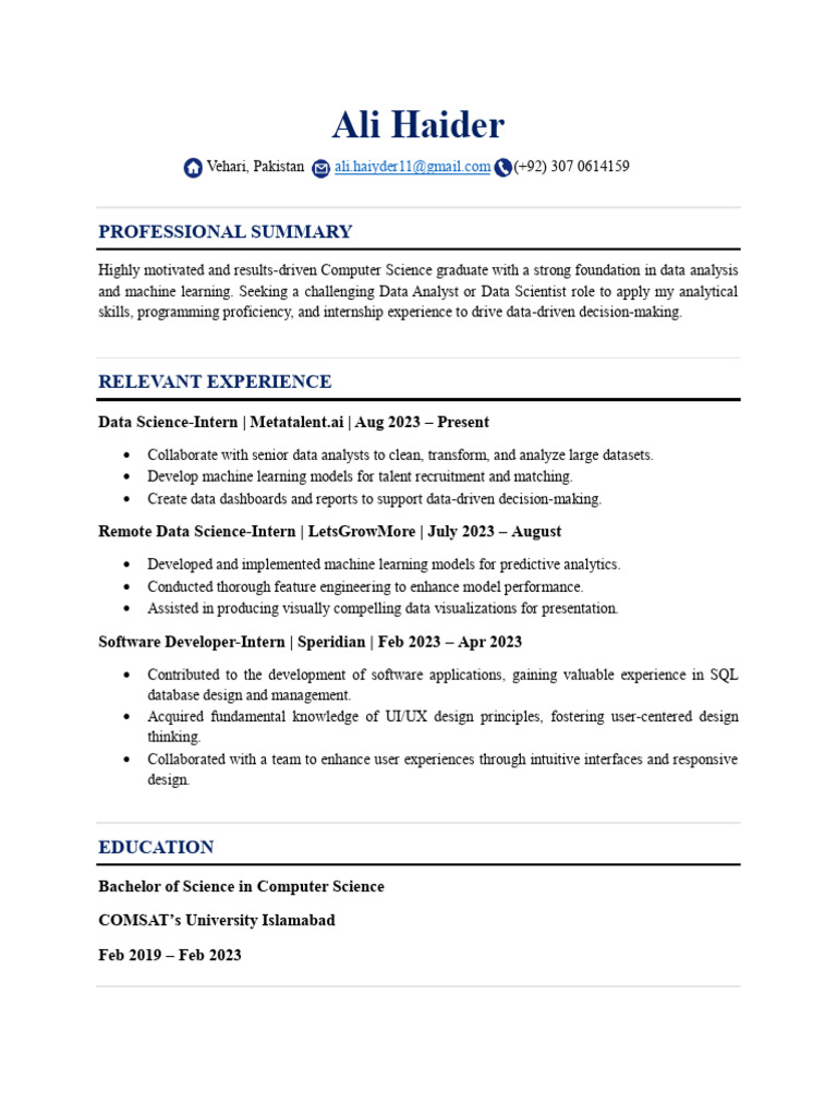 Resume Parse | PDF | Data Analysis | Machine Learning