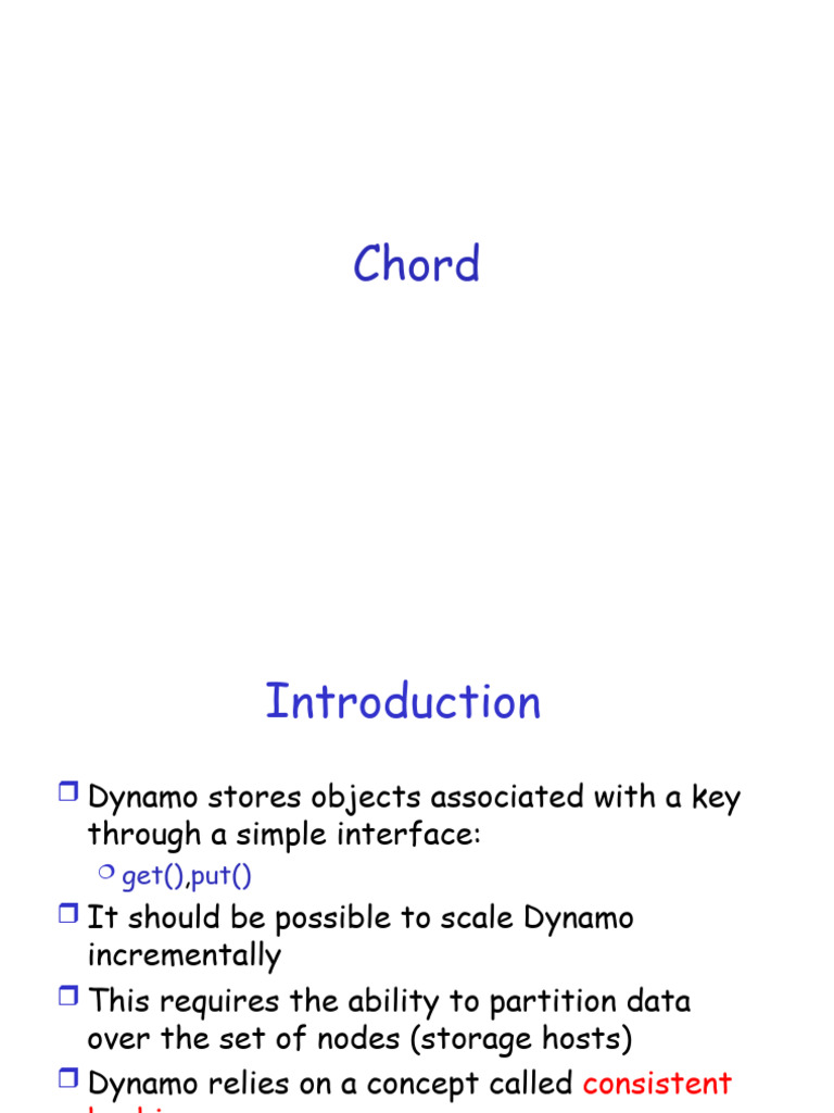 Chord | PDF | Distributed Computing | Information Technology