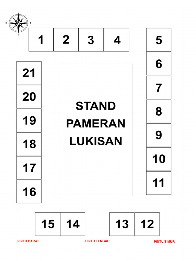Denah Stand Pameran Lukisan | PDF