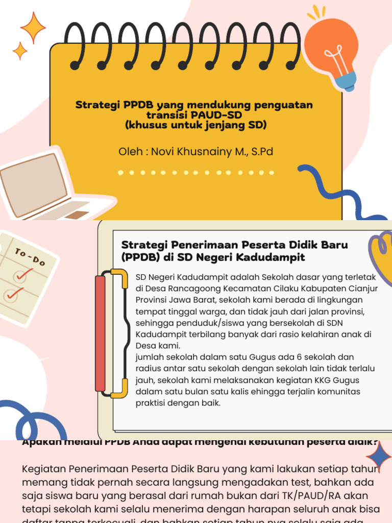 Strategi PPDB untuk Transisi PAUD-SD | PDF | Kesehatan Holistik