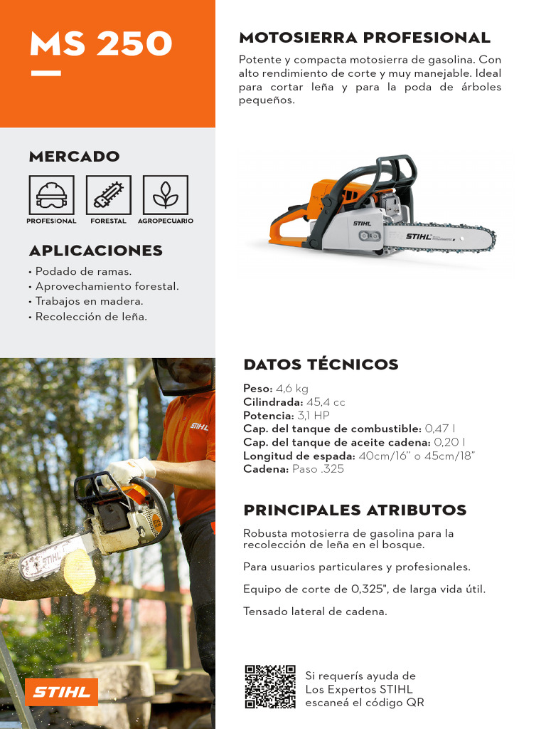 Ficha Tecnica MS-250 | PDF | Vehículos