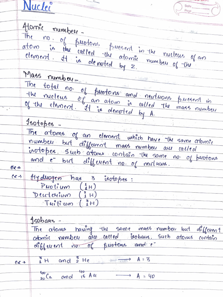 Nuclie | PDF | Chemistry | Physical Sciences