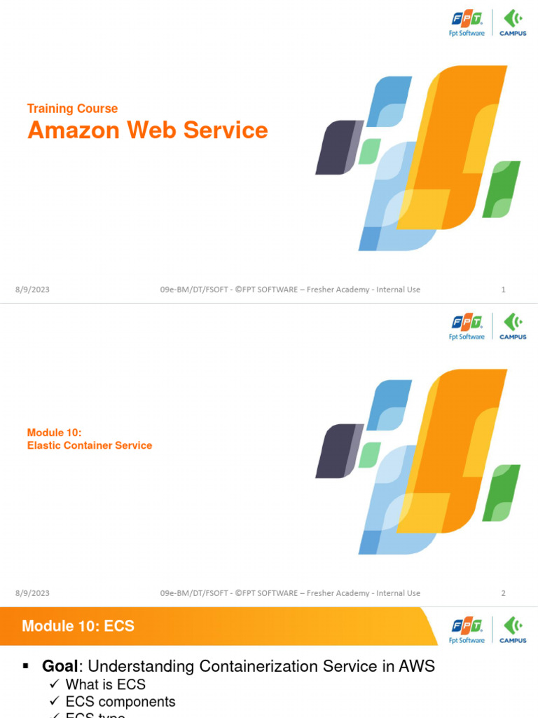 Training AWS - Module 10 - Elastic Container Service | Download Free PDF | Amazon Web Services ...