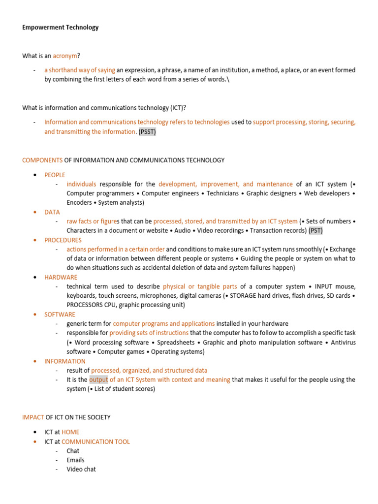 EmTech Reviewer | PDF | World Wide Web | Internet & Web