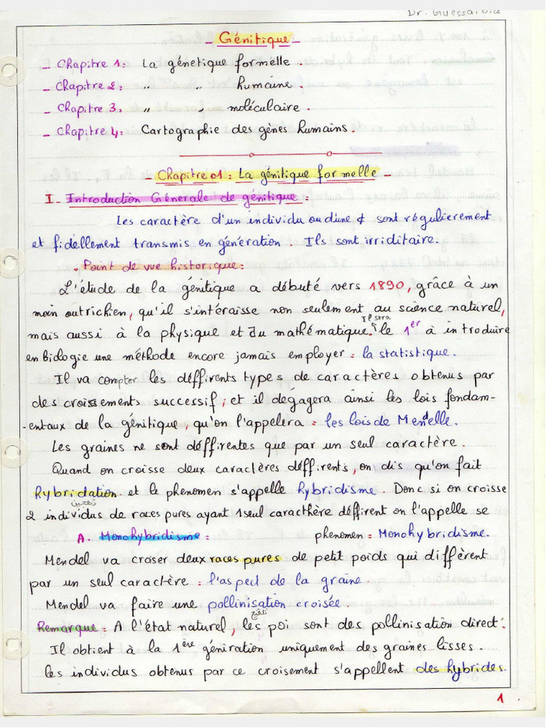 Génétique formelle | PDF Génétique formelle | PDF