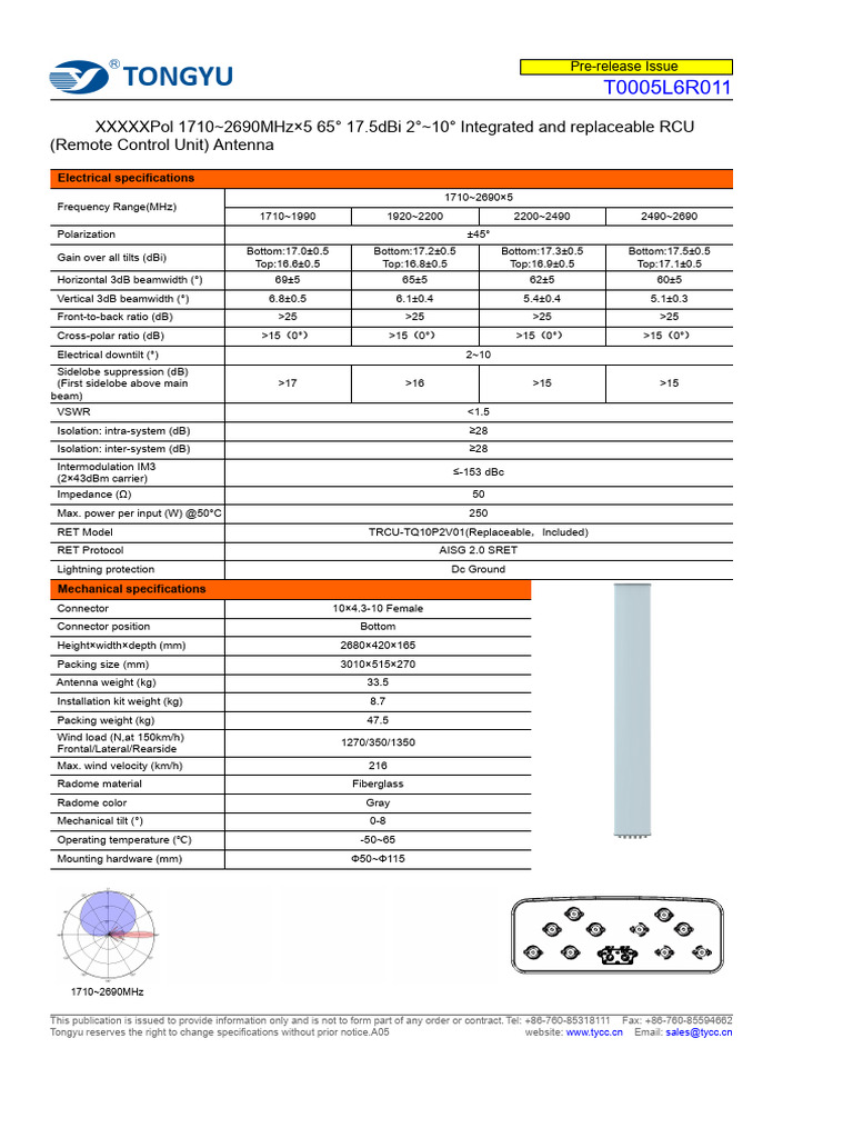 T0005L6R011 | PDF | Antenna (Radio) | Radio