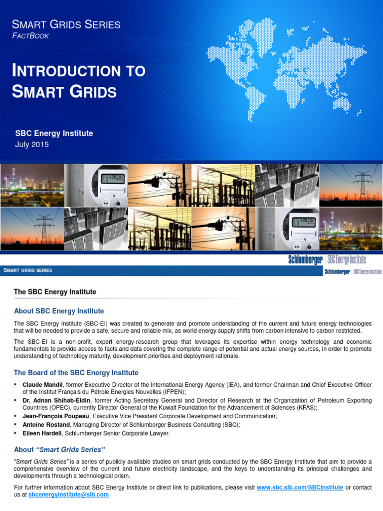 1 SBC Energy Institute - Introduction To Smart Grids | PDF | Electric Power Distribution ...